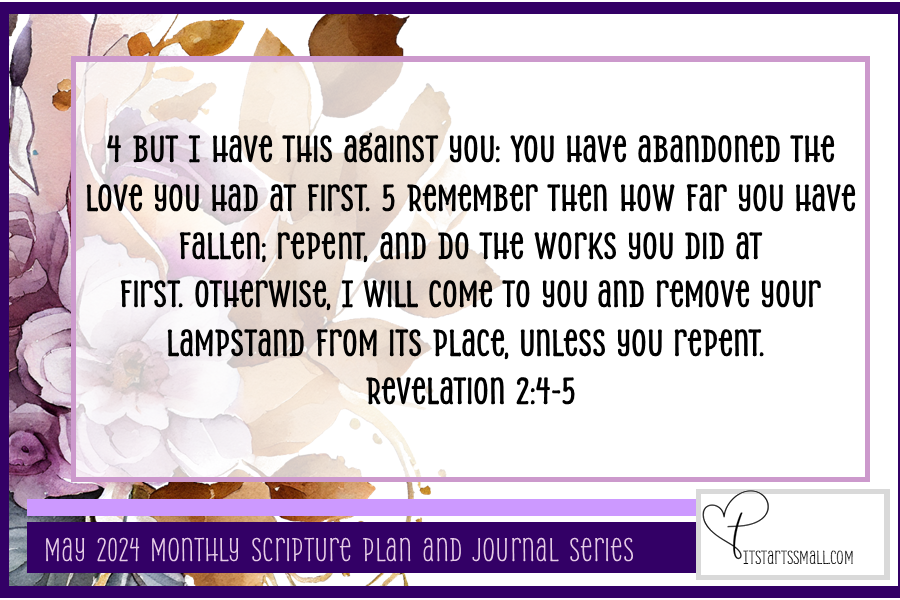 Ephesus You Lost Your First Love It Starts Small