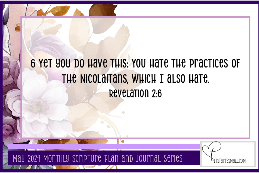 The Nicolaitans: Accepting Compromise. – It Starts Small