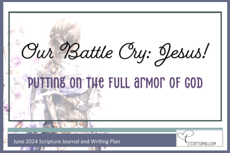 2024 Monthly Scripture Plans – It Starts Small