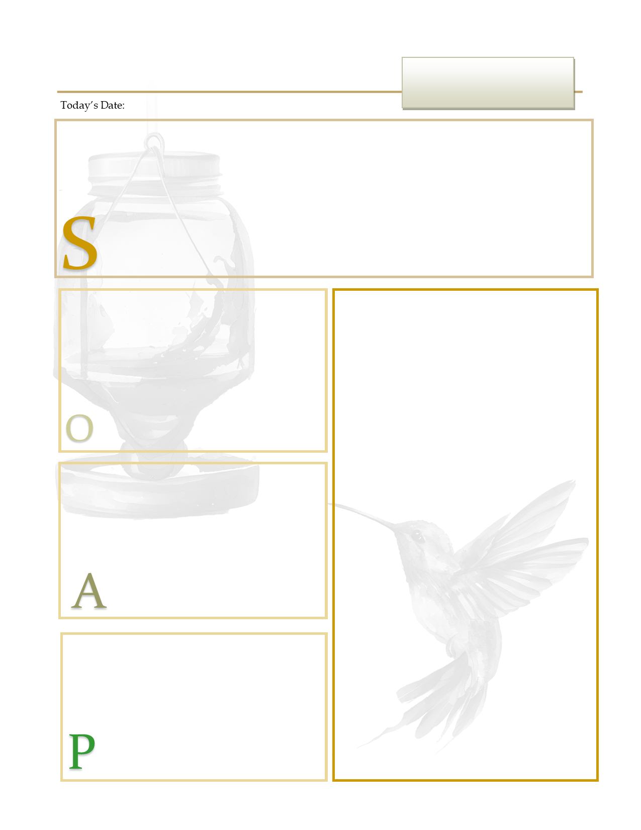 *NEW* Free Printable SOAP Pages – It Starts Small