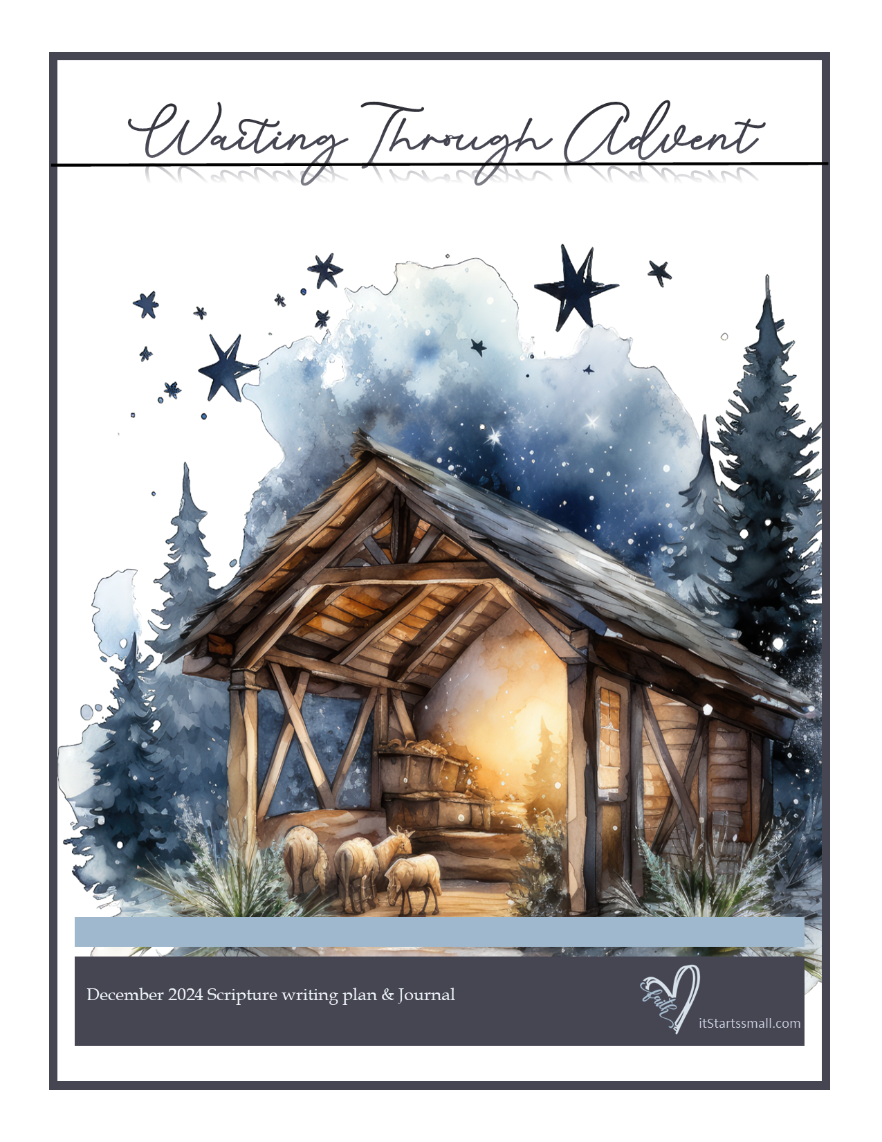 2024 Monthly Scripture Plans – It Starts Small