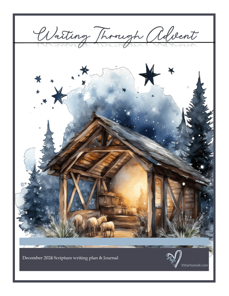 2024 Monthly Scripture Plans – It Starts Small